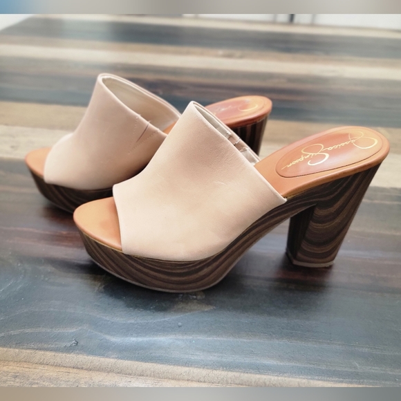 Jessica Simpson | Shoes | Jessica Simpson Shelbie Platform Clogs Nude ...